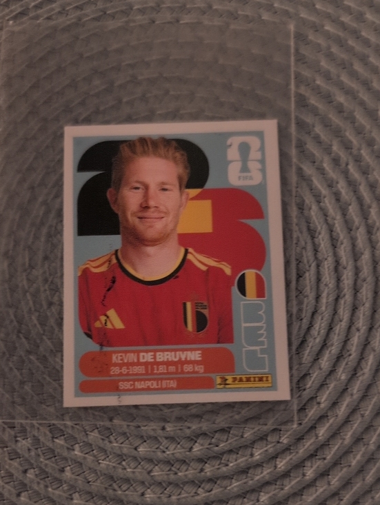 Panini | Toys | Panini Kevin De Bruyne Sticker Red Black Yellow World ...